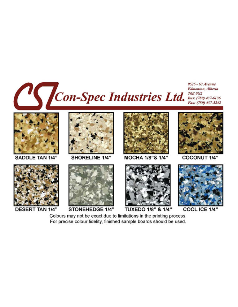 Colour Charts - Con-Spec Industries